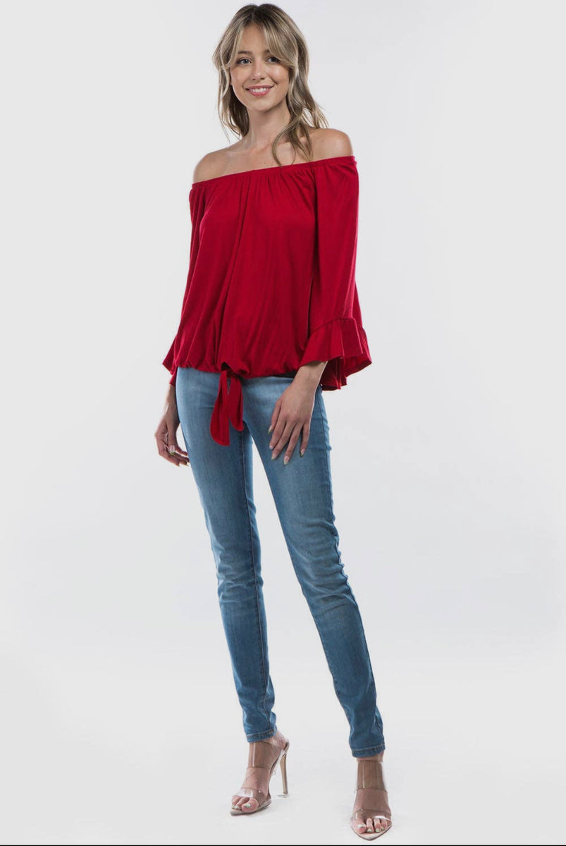 Date Night Top - Red – Fashion Gem Apparel